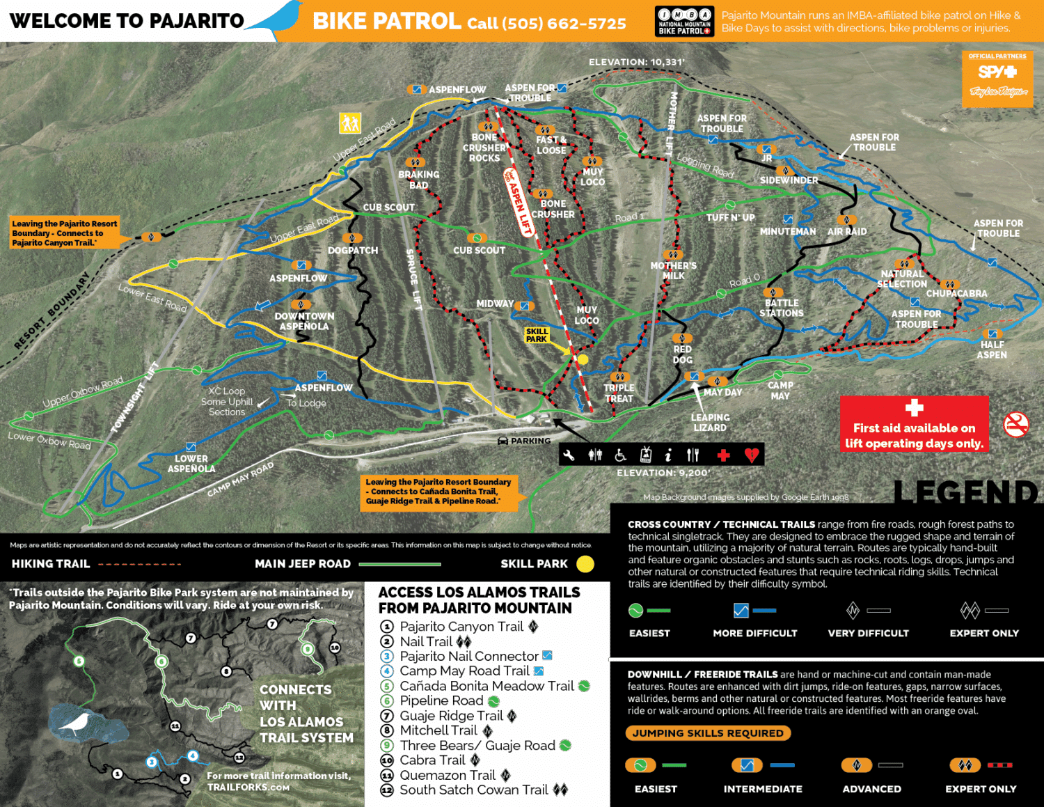 Pajarito Trail Maps - Pajarito Mountain Ski Area